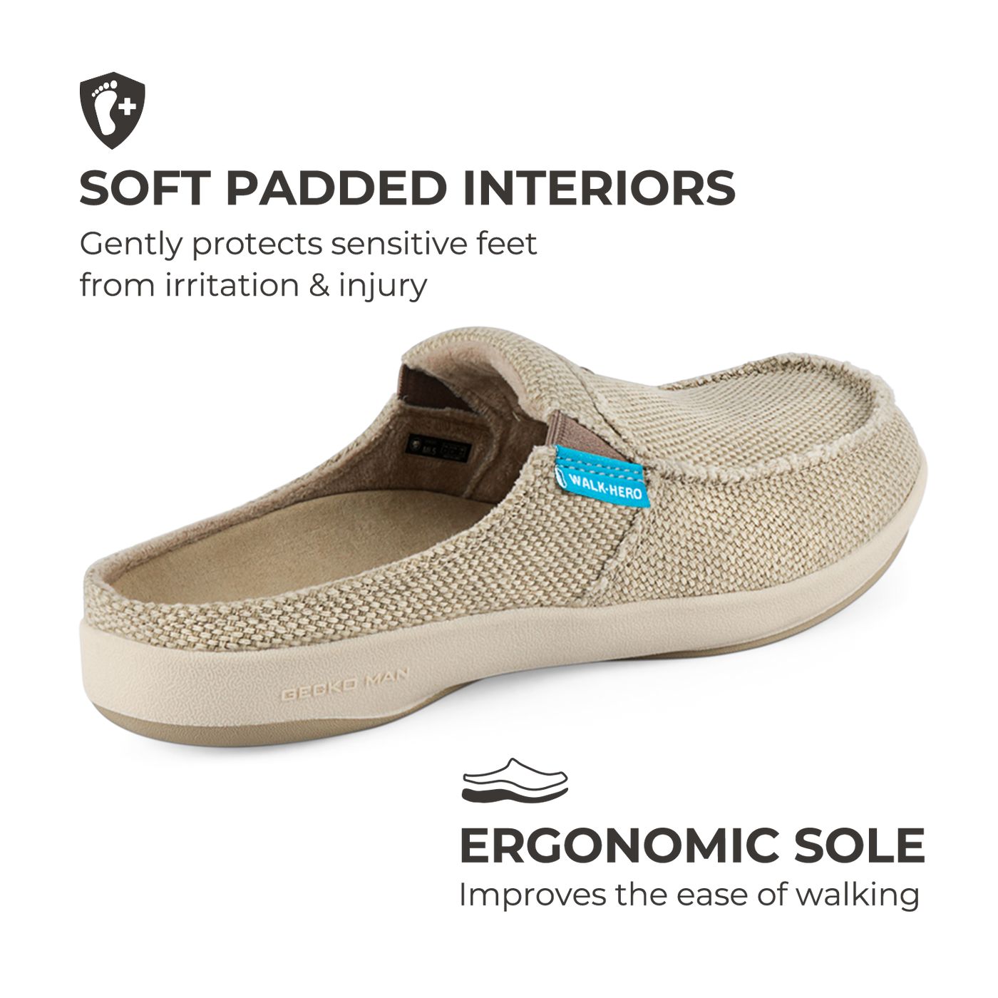 Women's Canvas Arch Support Slippers | WALKHERO